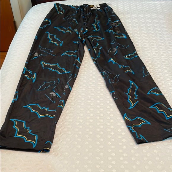 DC | Other | Batman Mens Black Pajama Pants With Blue Bat Pattern ...